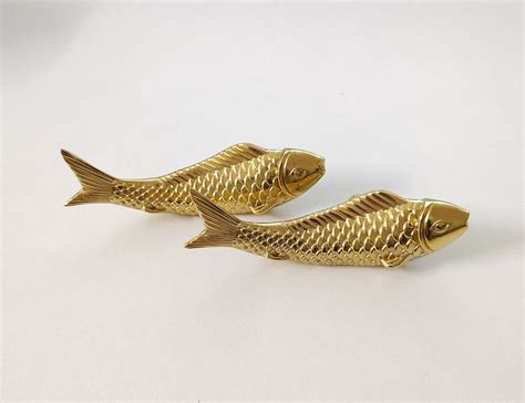Fish Brass Knobs Kitchen Pulls And Knobs Cabinet Handles Knobs Nordic