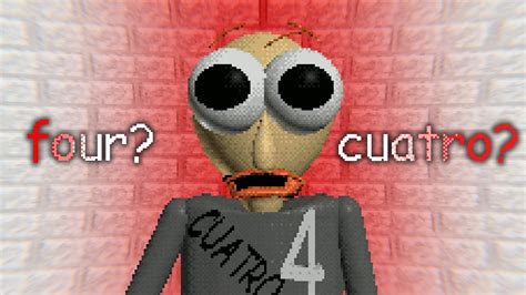 Cuatro Baldis Basics Mod Youtube
