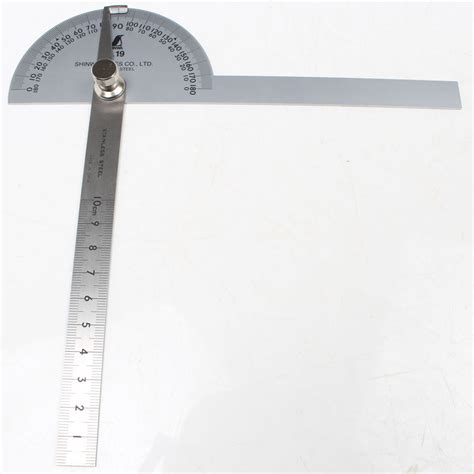 Shinwa Protractor No 19 Double Blade 100mm Toolnut