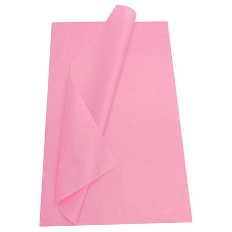 Light Pink Pack Of 100 Sheets Ultra Thin Tissue Paper 18 Gsm 50 X 75
