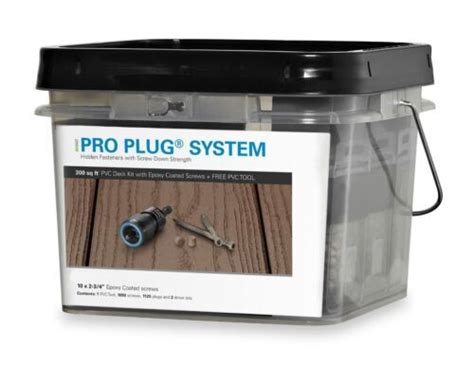 Pro Plug System For Fiberon Castle Grey Decking