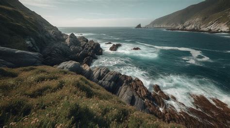 Una Escena De La Isla De Wight Foto Premium