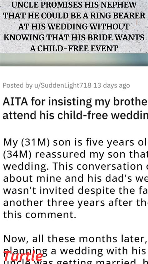 Uncle Promises His Nephew That He Could Be A Ring Bearer At His Wedding Without Knowing That His