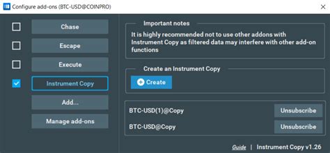 Instrument Copy Bookmap Knowledge Base
