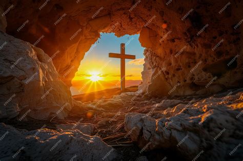 Premium Photo Dramatic Sunset At Golgotha Cross On Calvary Hill