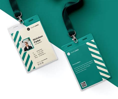 Pin On Identity Card Design