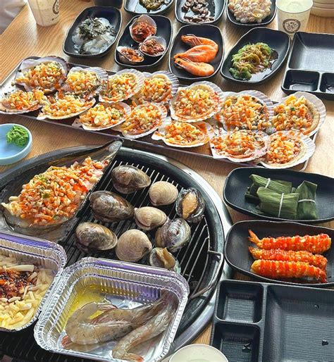 을왕리 조개구이 맛집 전용 주차공간이 있는 을왕리 해수욕장 바로 앞 산더미조개92 네이버 블로그