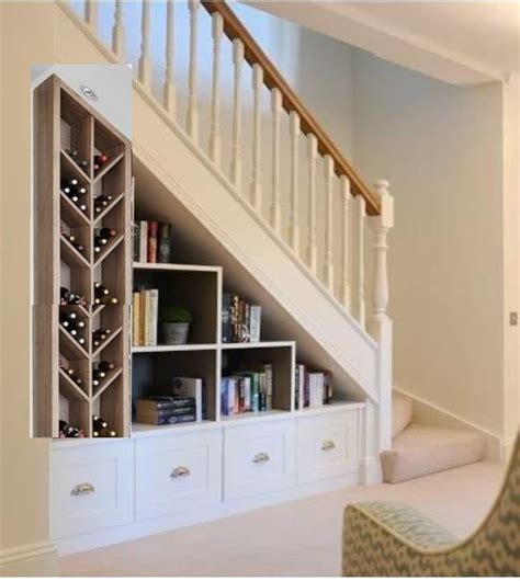 Under Stairs Wine Cubby And Drawer Storage