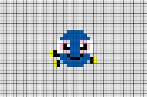 Pixel Art Nemo Modèle Coloriage Facile Dessin à Imprimer