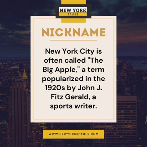 Did You Know 🍎 New York City Earned Its Iconic Nickname The Big Apple