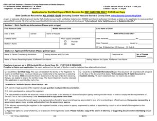 Form Vs113 Download Printable Pdf Or Fill Online Application For