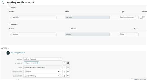 Solved Not Able To Create Subflow Input Of Type Record Servicenow