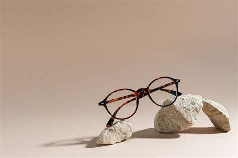 Trendy Glasses In Plastic Frame On Beige Background Glasses Sale