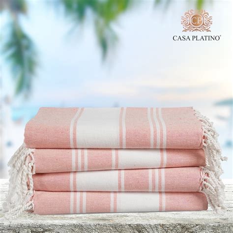 Casa Platino Cotton Beach Towel 4 Pack Quick Dry Sand Free 39