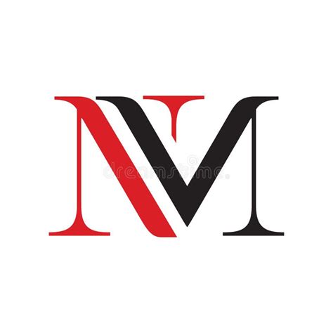Nm Monogram Of Two Letters N M Luxury Simple Minimal And Elegant Nm