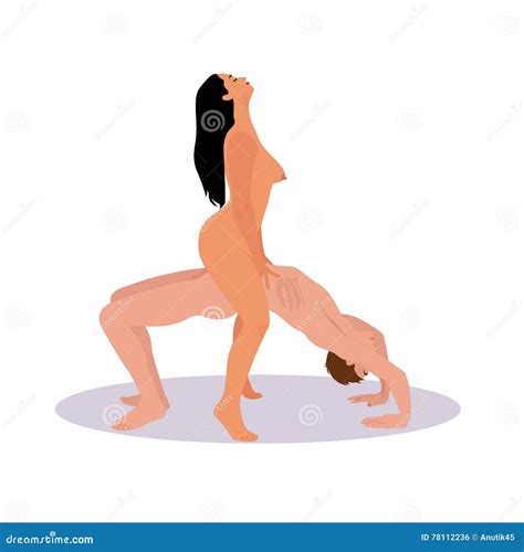 Sex Position Pose The Bridge Vector Illustration Stock Vector