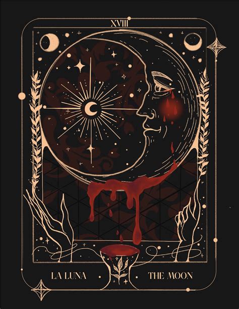Carta De La Luna Tarot At Chin Reddick Blog