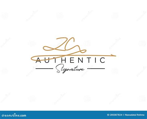 Letter ZC Signature Logo Template Vector Stock Vector Illustration Of Vector Modern 285087824