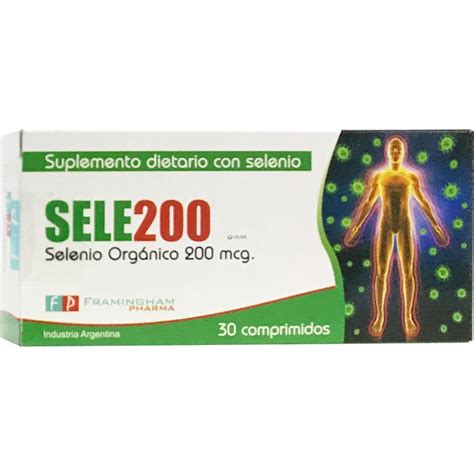 Sele200 Selenio Orgánico X 30 Comprimidos Farmacia Leloir Tu