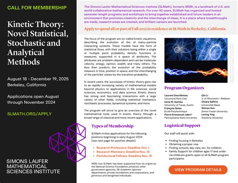 Kinetic Theory Novel Statistical Stochastic And Analytical Methods Clay Mathematics Institute