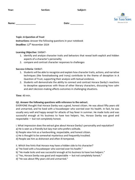 26 A Question Of Trust Pdf Theft Cognition