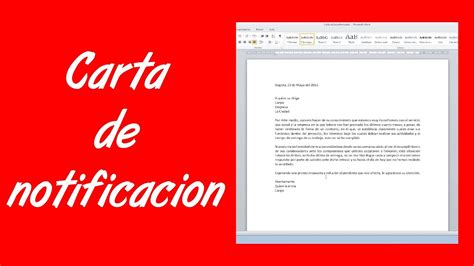 Ejemplo De Carta De Notificacion Laboral Modelo De Informe Cloud Hot