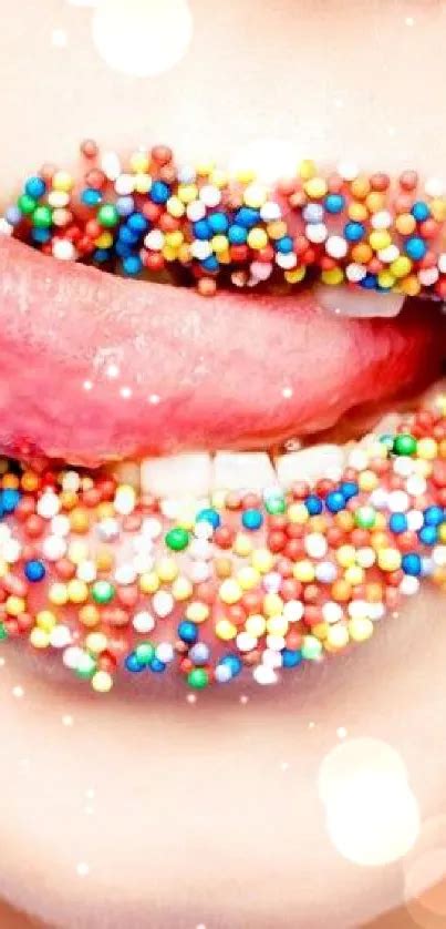 Colorful Candy Lips Wallpaper Free Download