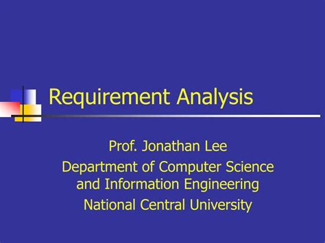 Ppt Requirement Analysis Powerpoint Presentation Free Download Id