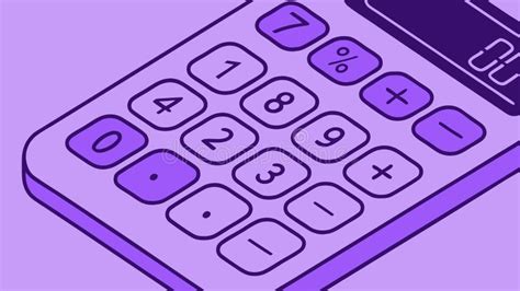 Basic Electronic Calculator Everyday Computing Device Vector Design