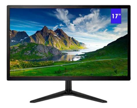 Monitor Led 171 Polegadas Preto Widescreen Hdmi Vga Vesa Parcelamento Sem Juros