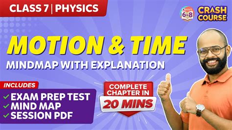 Motion And Time Complete Chapter Mindmap With Explanation Class 7