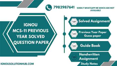 Ignou Mcs 11 Previous Year Solved Question Paper Ignou Solved