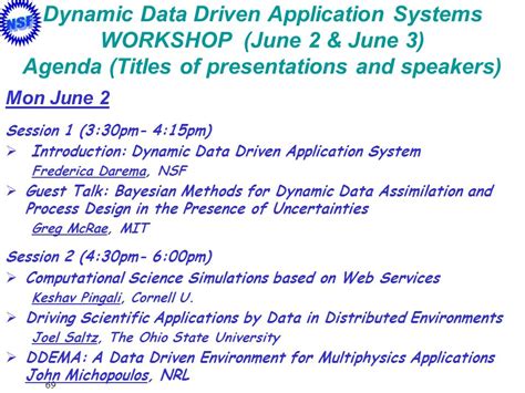 Dynamic Data Driven Application Systems Dddas A New Paradigm For
