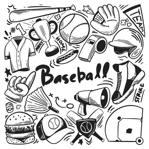 Baseball Vector Doodles