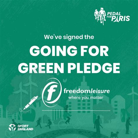 Today I Signed Sport England Going For Green Pledge To Demonstrate Our Commitment To