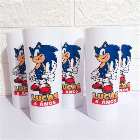 Copo Long Drink Branco Sonic Elo7 Produtos Especiais