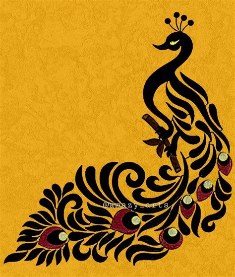 Peacock Rangoli Design Unique Rangoli Design Rangoli Designs Peacock Rangoli Art