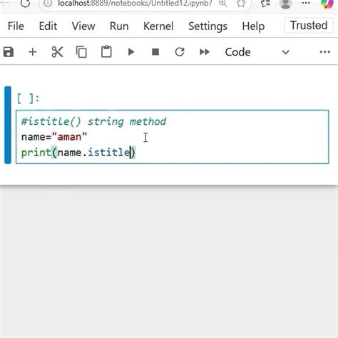 Istitle String Method Youtube