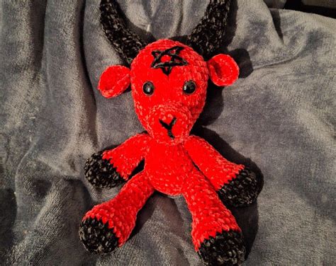 Baphomet Plush Crocheted Etsy