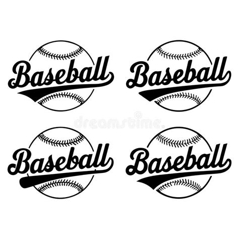 Baseball Silhouette Vector Design Stock Vector Illustration Of School