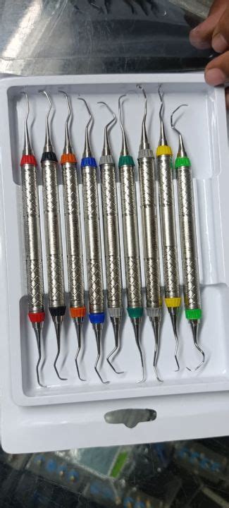 Original 9 Pcs Gracey And Scaler Set Dentalorthodonrics High Quality