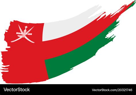Oman Flag 20321746 Royalty Free Vector Vectorstock