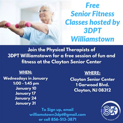 Senior Fitness Classes At Clayton Senior Center