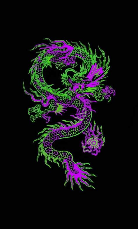 Purple And Teal Dragon Wallpapers Wallpaper Cave