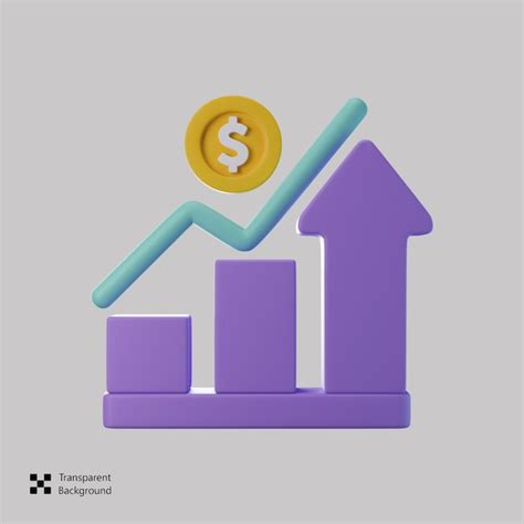 Finan Analysis 3d Render Icon Premium Psd