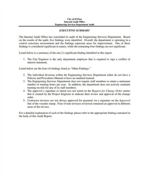 9 Engineering Audit Report Templates Docs Pdf Word