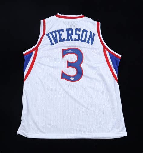 Allen Iverson Signed Jersey Psa Pristine Auction