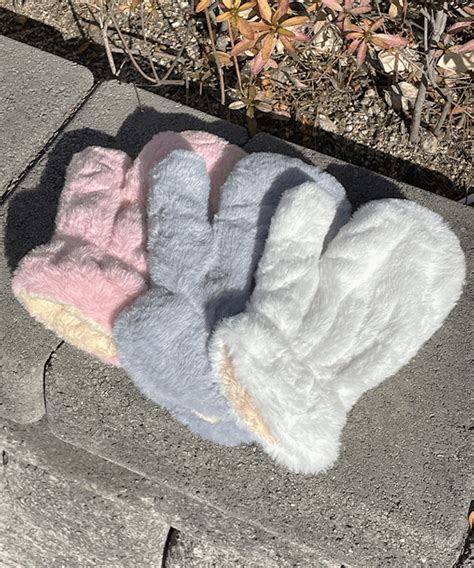 🔥주문폭주 캔디장갑🔥 파스텔 솜사탕and밍크퍼 벙어리장갑 겨울 장갑장기자랑 에이블리