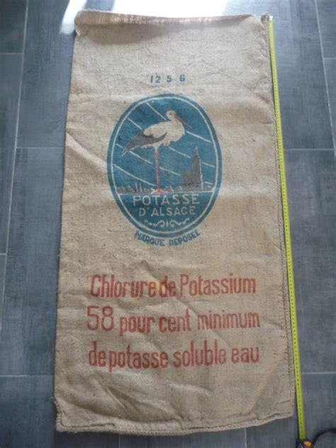 Sac En Toile De Jute Ancien Potasse Dalsace Eur 3000 Picclick Fr