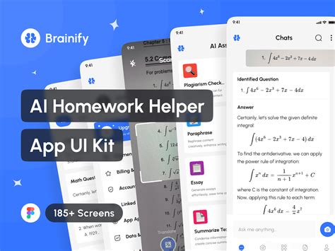 Brainify Ai Homework Helper App Ui Kit Behance